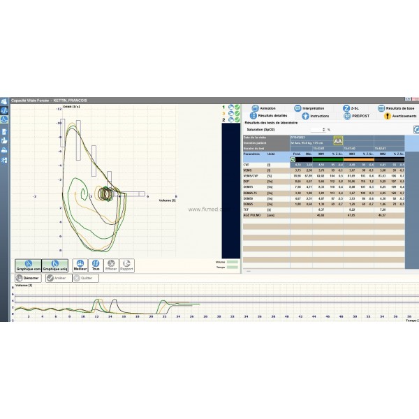 Spiromètre USB connecté PC