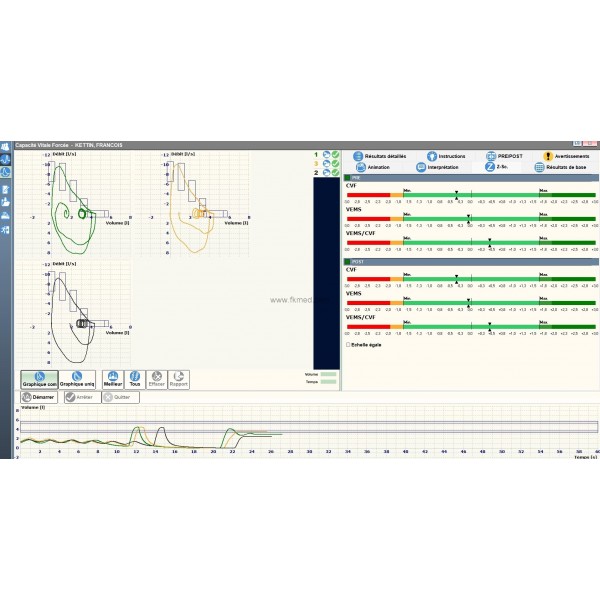 Spiromètre USB connecté PC